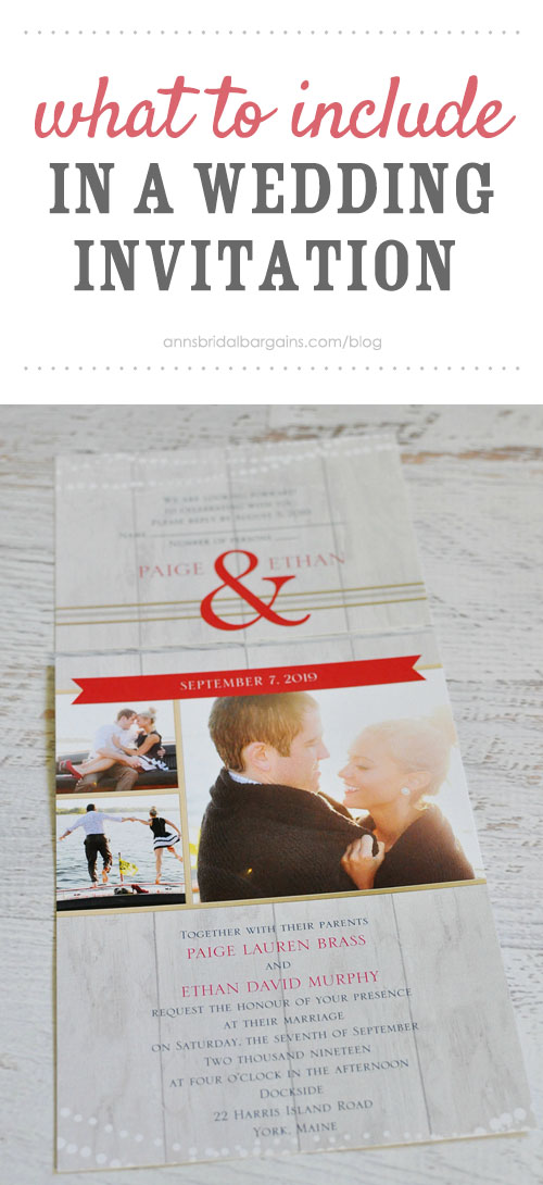 What To Include In A Wedding Invitation